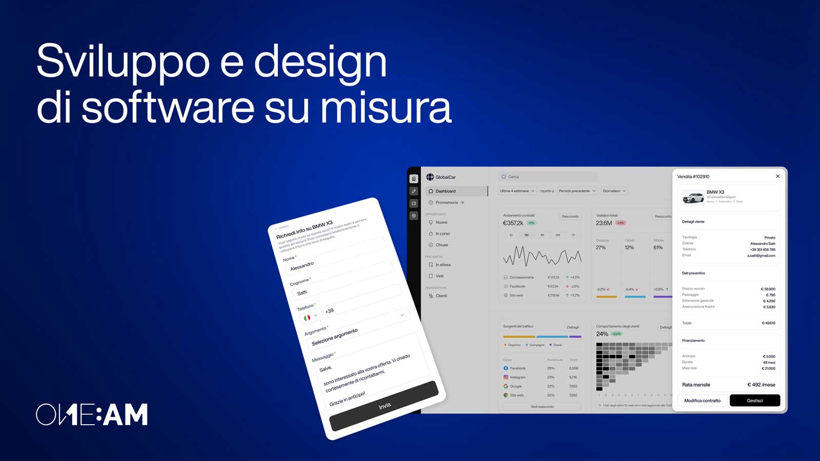 Development and design of websites, applications, CRM and custom ...
